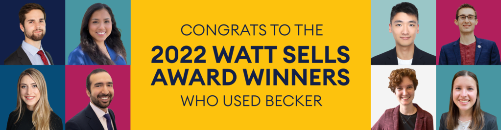 Elijah Watt Sells Award Winners | Becker